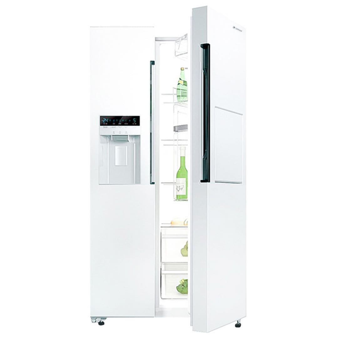 یخچال فریزر ساید بای ساید اسنوا سری هارمونی مدل SN8-2034GW | آرکا 90